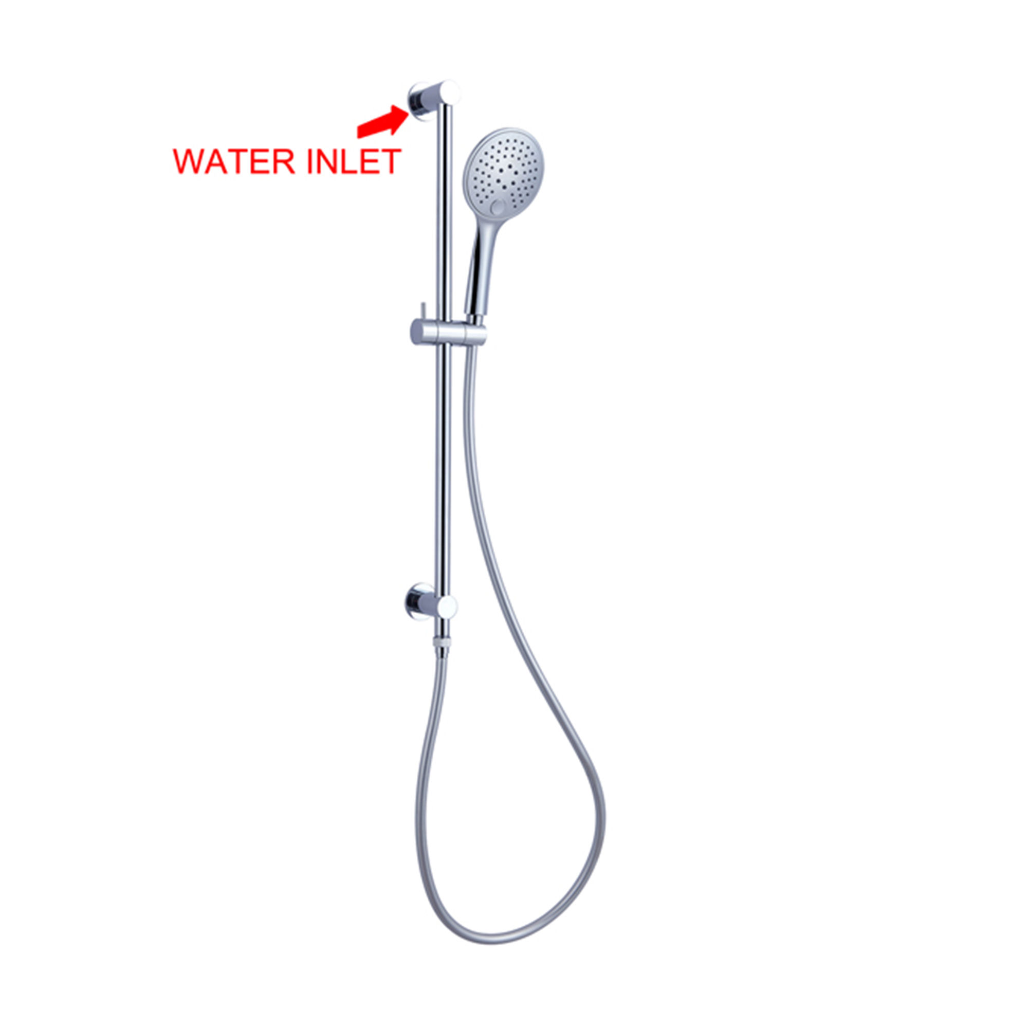 Adjustable Sliding Rail Hand Shower With Intergrated Inlet | Novas