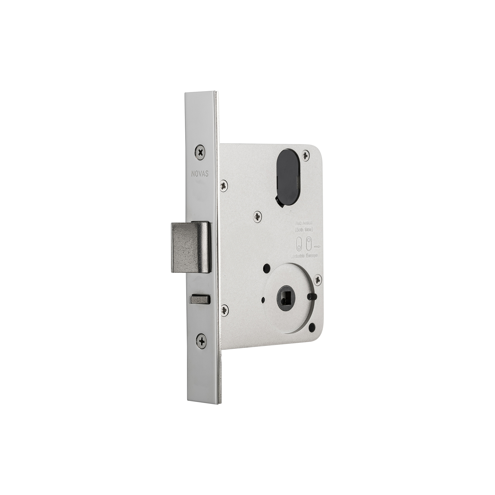 Glass Door Lock Double Cylinder 60mm Backset | Novas