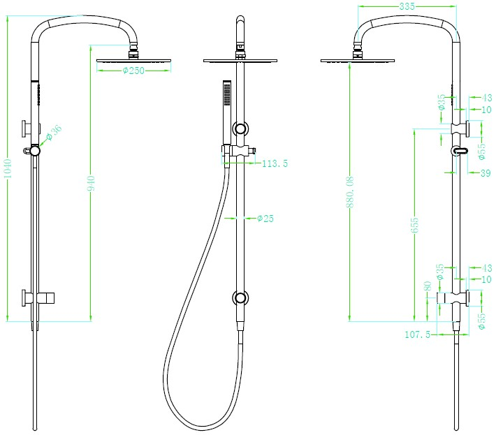 DUAL SHOWER SET | Novas